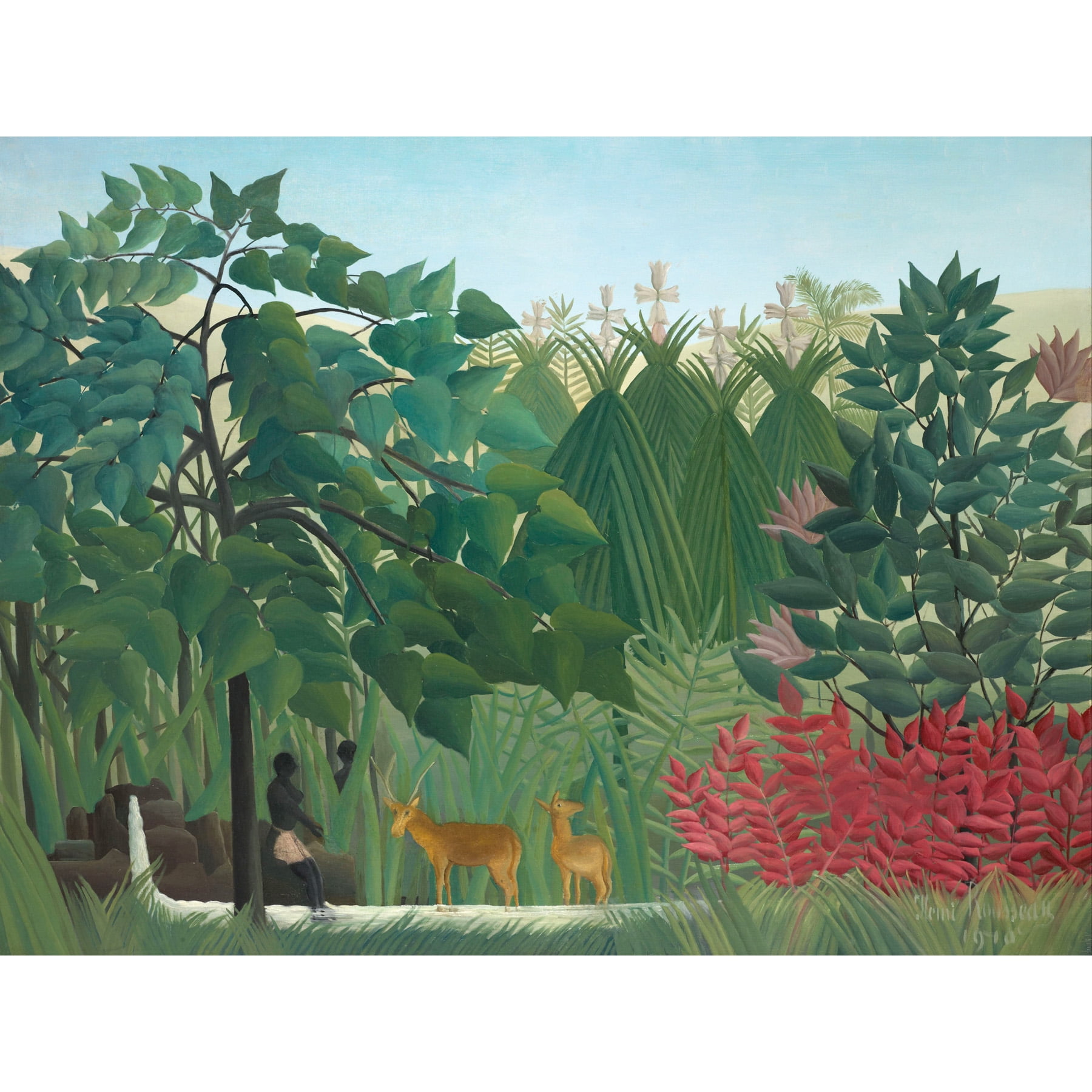 Henri Rousseau The Waterfall Extra Large Art Print Wall Mural Poster ...