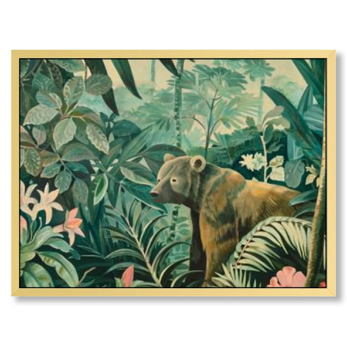 Henri Rousseau Wall Art - The Equatorial Jungle Poster - Wildlife ...