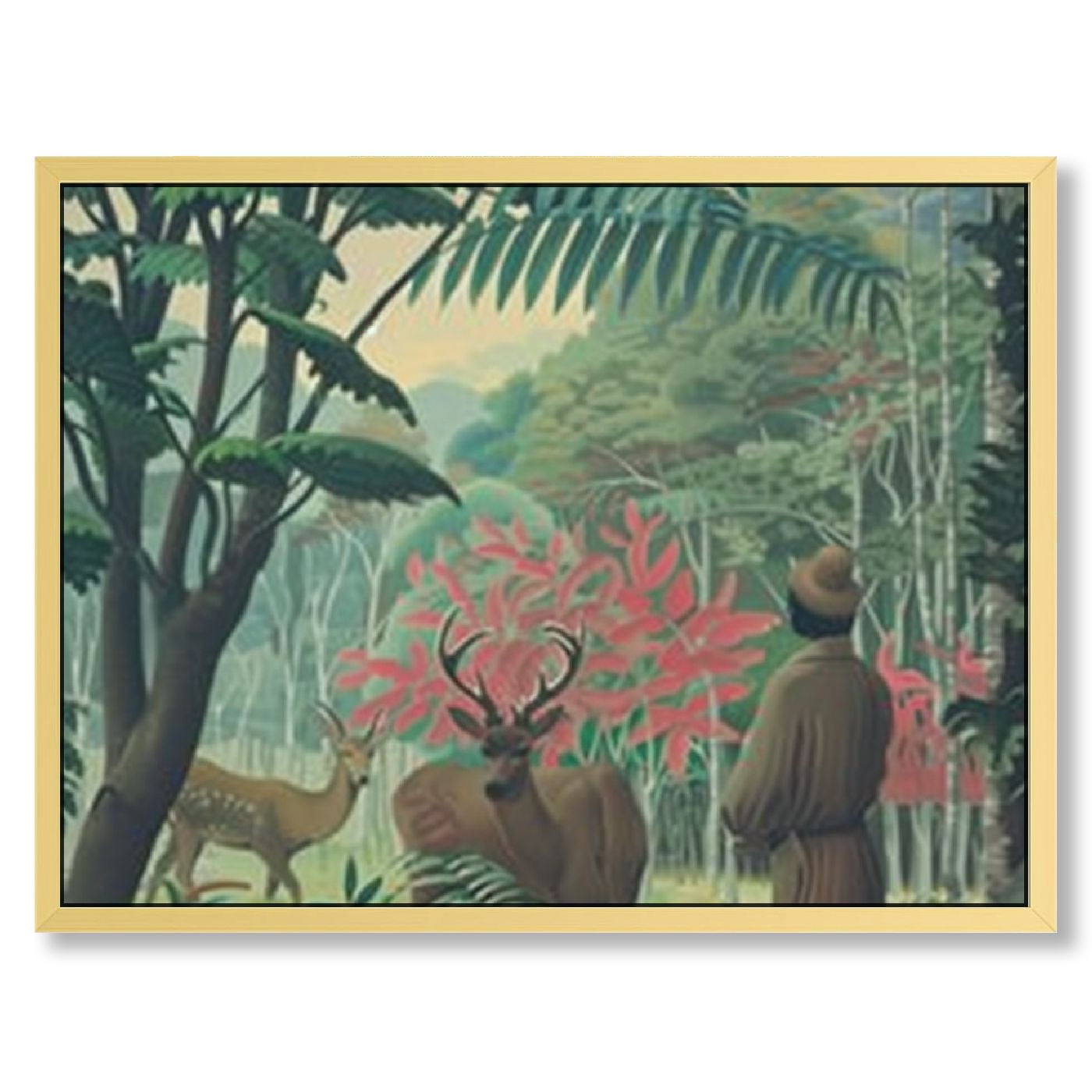 Henri Rousseau Wall Art,The Waterfall by Henri Rousseau Canvas Wall ...