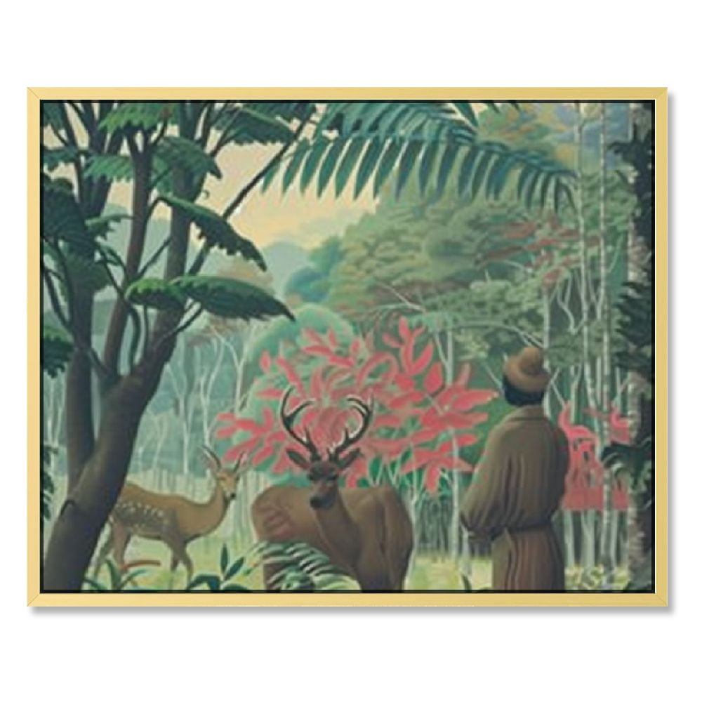 Henri Rousseau Wall Art,The Waterfall by Henri Rousseau Canvas Wall ...