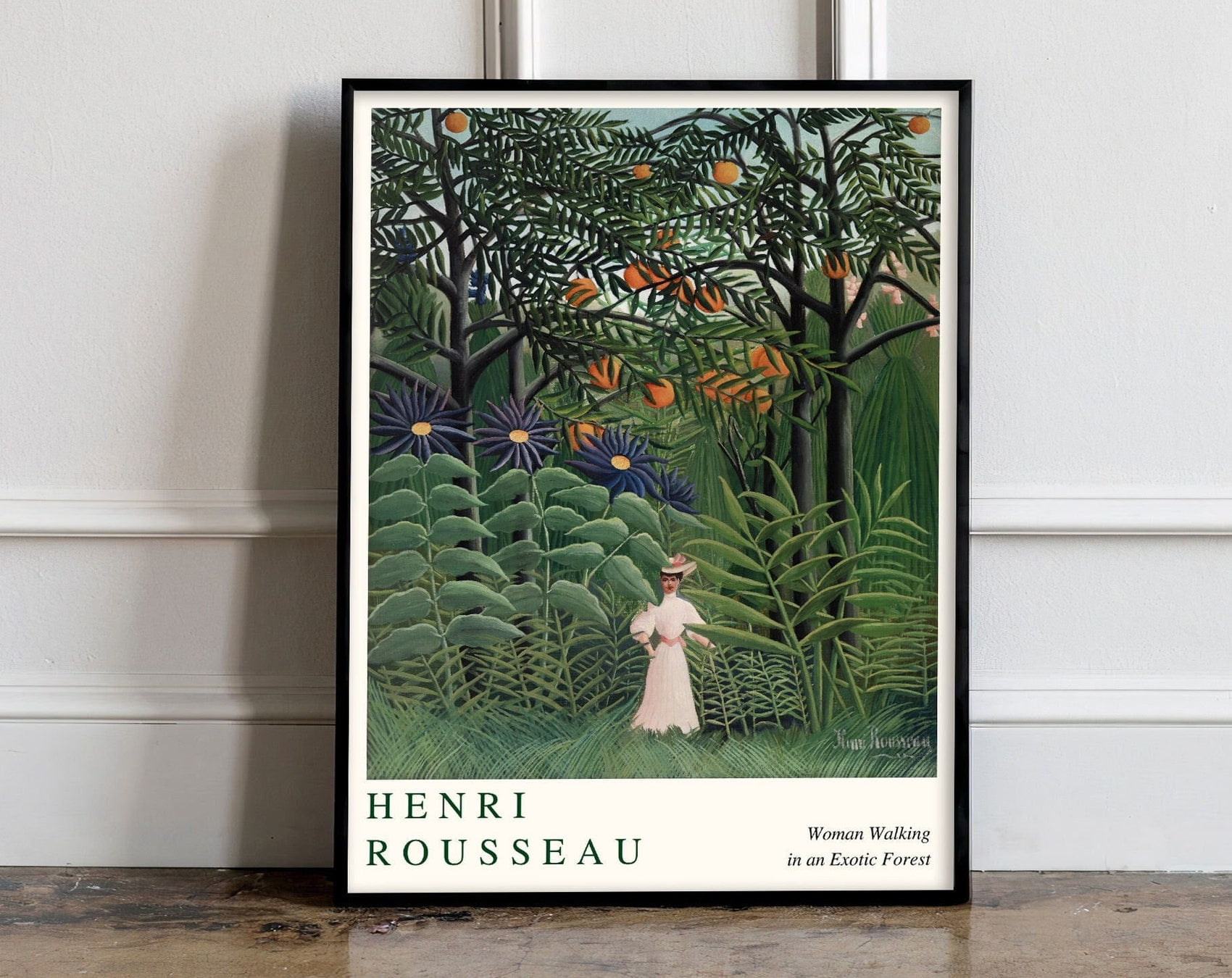 Henri Rousseau Woman walking in the forest print, Henri Rousseau print ...
