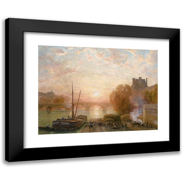 Henri Zuber 14x11 Black Modern Framed Museum Art Print Titled - Paris ...