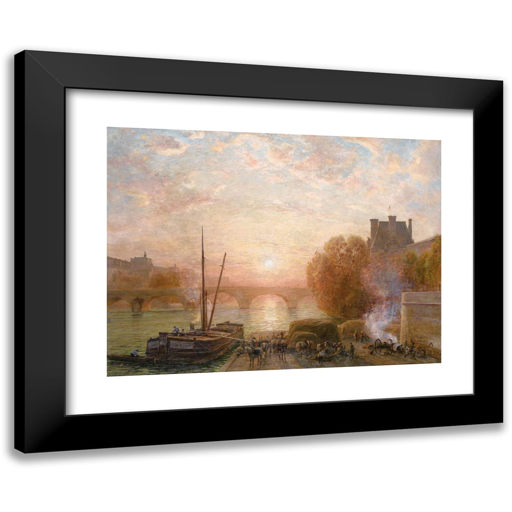 Henri Zuber 18x14 Black Modern Framed Museum Art Print Titled - Paris ...