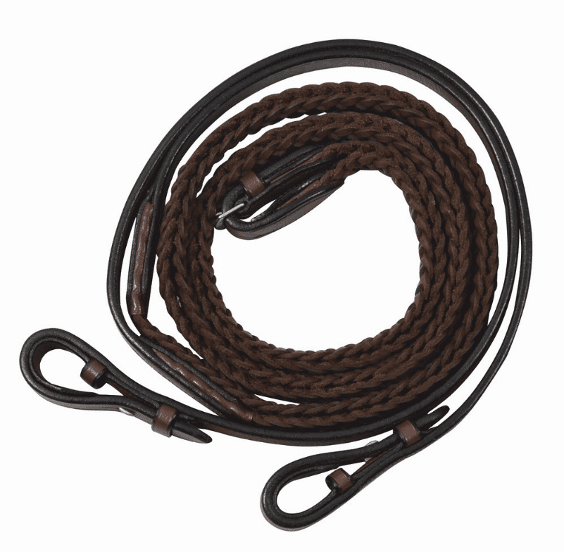 Henri de Rivel Advantage Plaited Reins Australian Nut 54 - Walmart.com