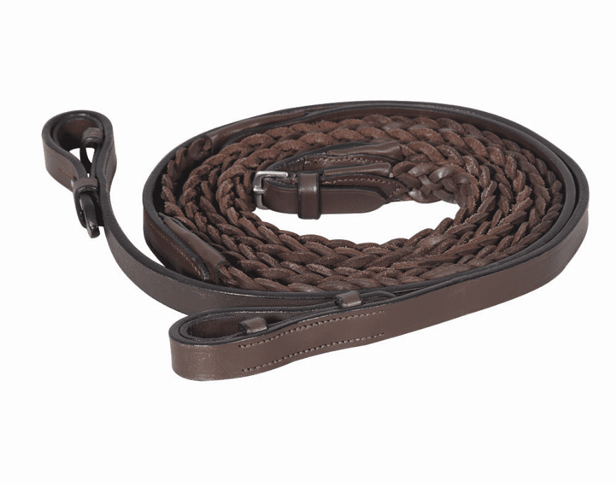 Henri de Rivel Advantage Plaited Reins Havana 72 - Walmart.com