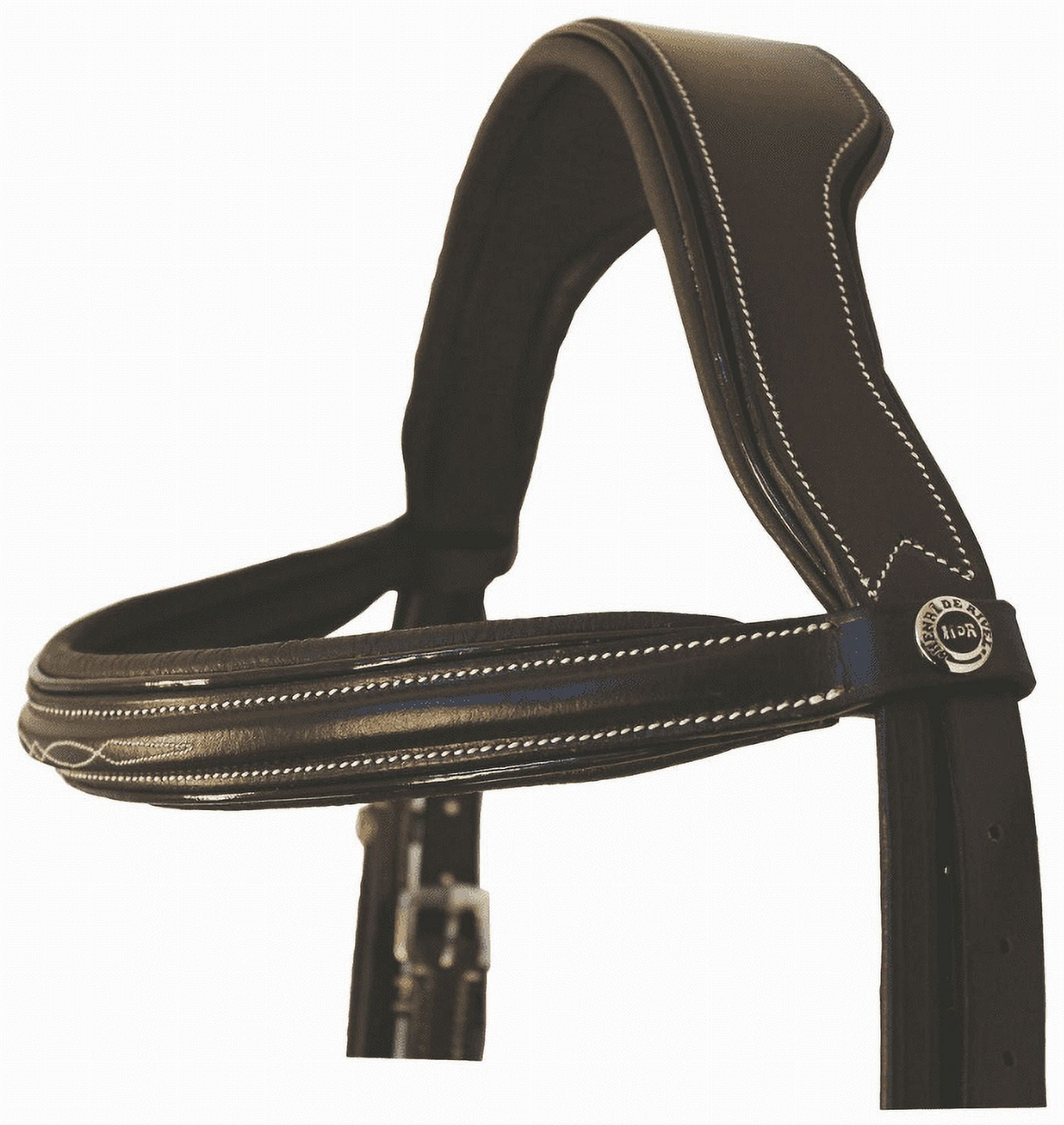 Henri de Rivel Pro Mono Crown Fancy Bridle with Patent Leather Piping ...