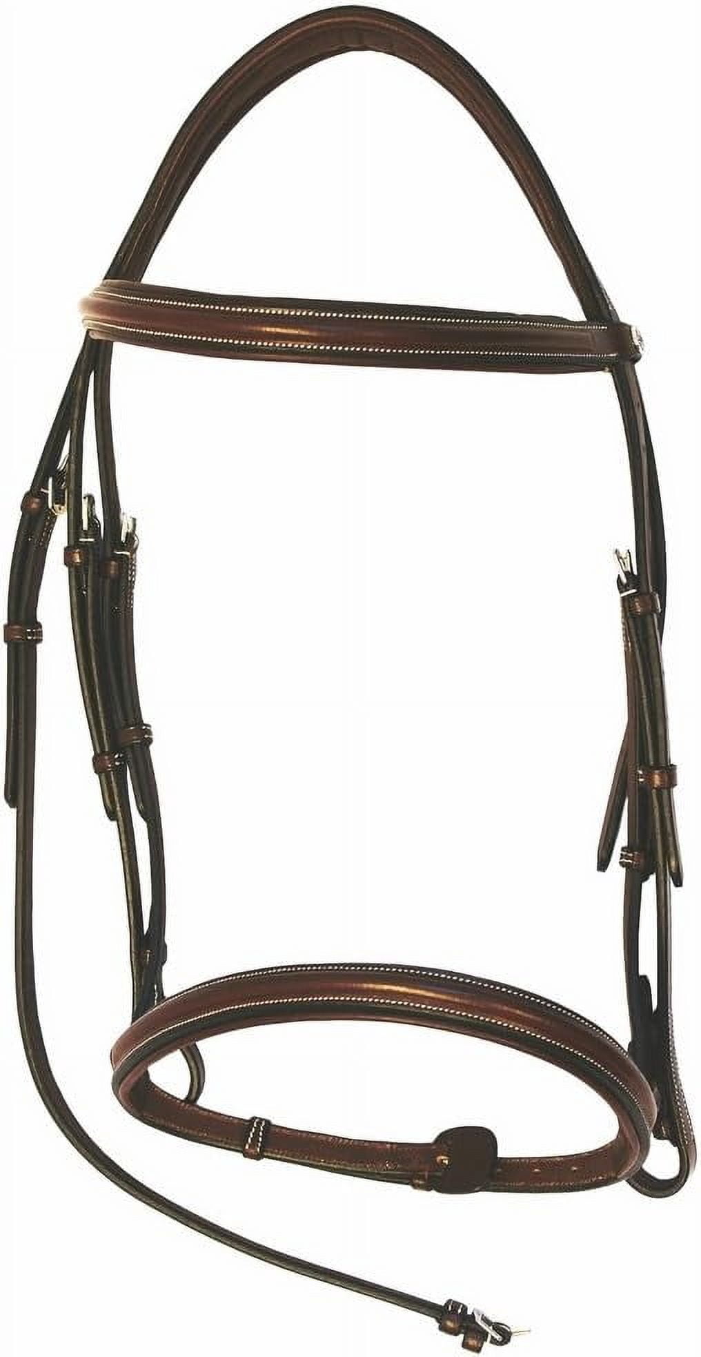 Henri de Rivel Pro Mono Crown Padded Bridle with Laced Reins - Walmart.com