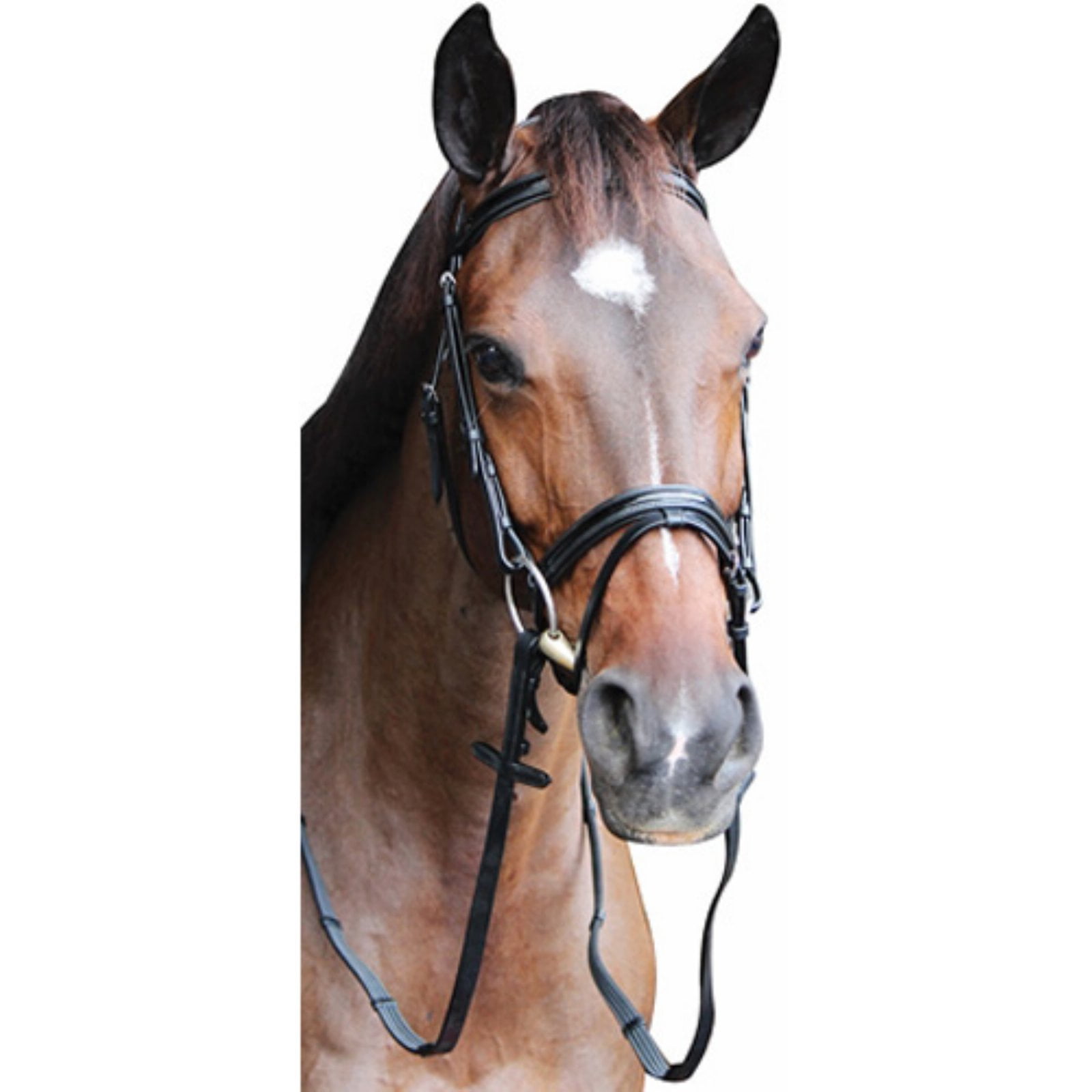 Henri de Rivel Pro Piaffe Mono Crown Bridle with Flash Noseband with ...