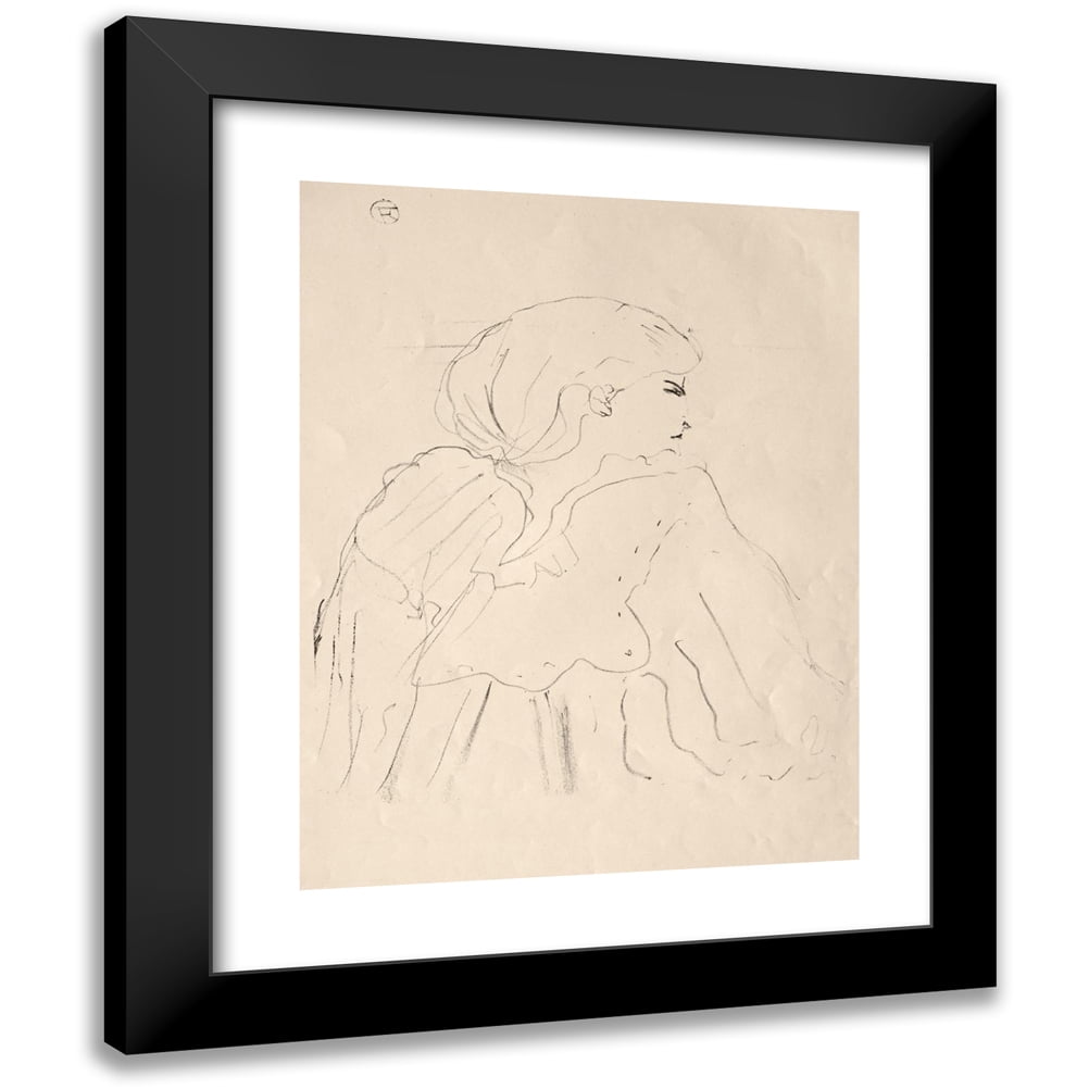 Henri de Toulouse-Lautrec 12x14 Black Modern Framed Museum Art Print ...