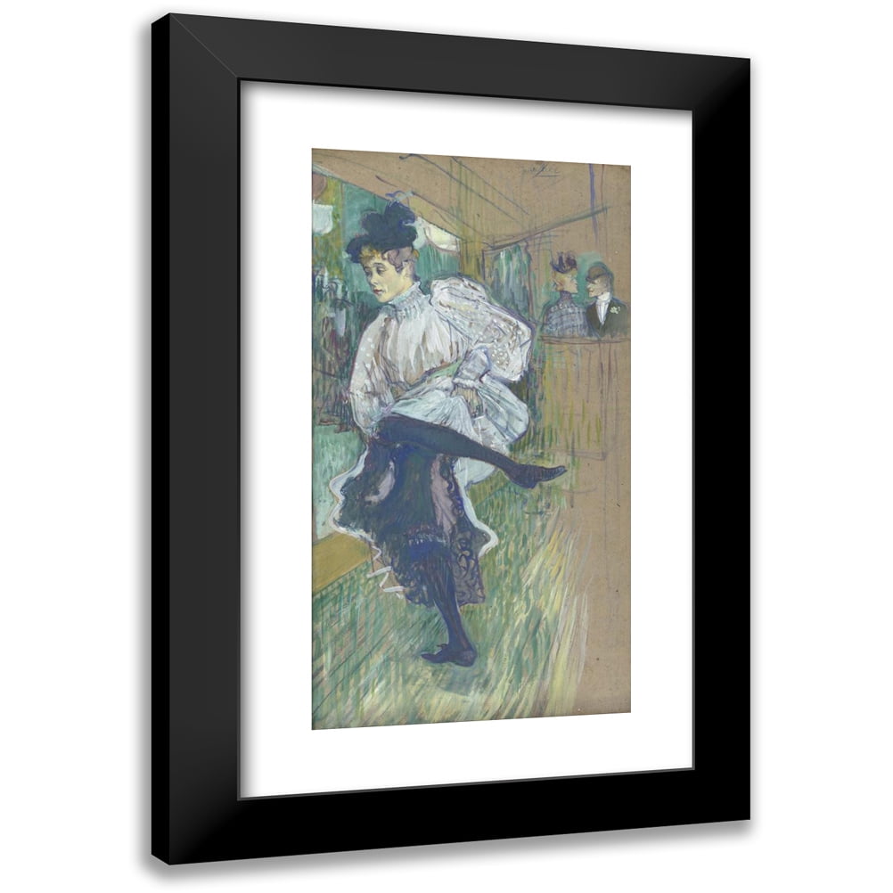 Henri de Toulouse-Lautrec 14x24 Black Modern Framed Museum Art Print ...