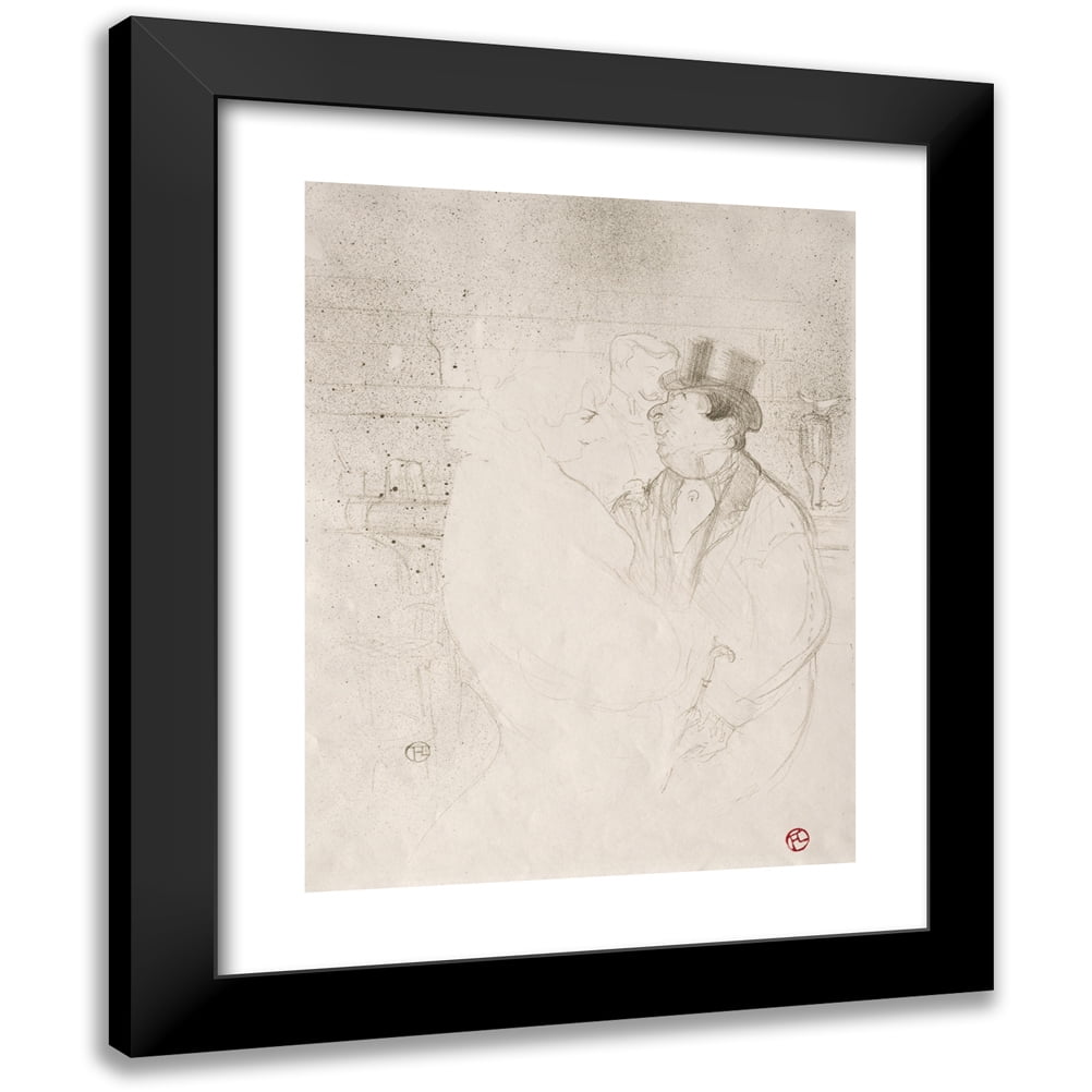 Henri de Toulouse-Lautrec 15x18 Black Modern Framed Museum Art Print ...