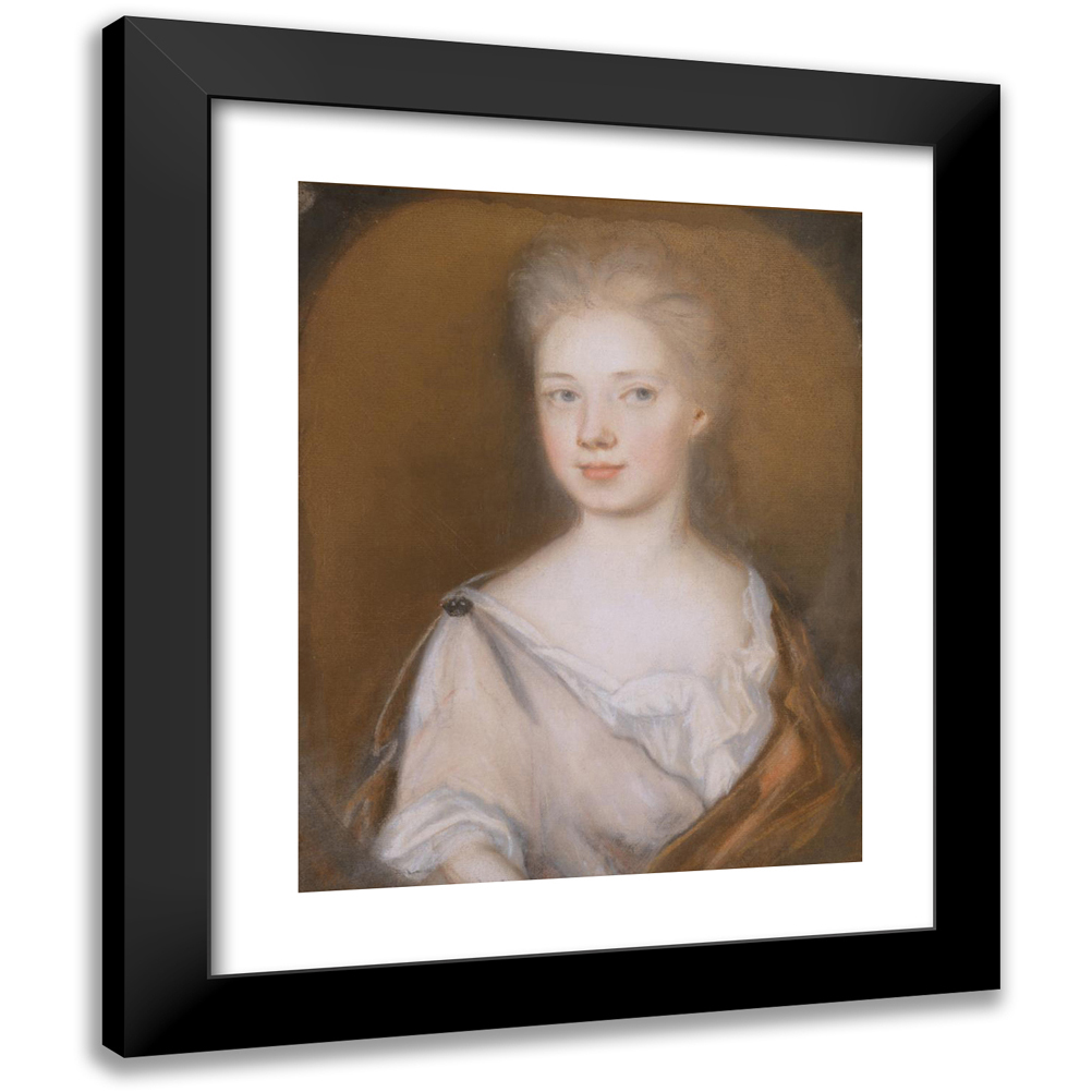 Henrietta Johnston 15x18 Black Modern Framed Museum Art Print Titled ...