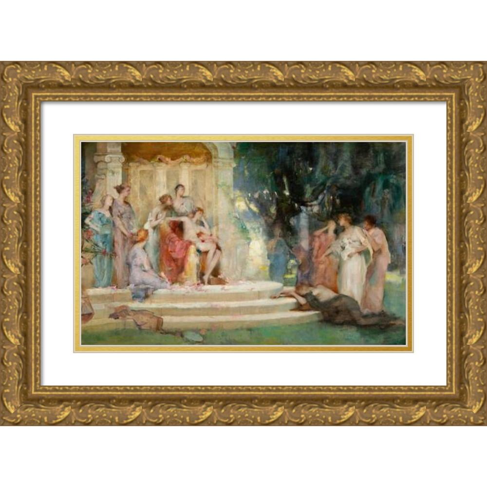 Henrietta Rae 14x11 Gold Ornate Wood Frame and Double Matted Museum Art ...