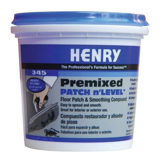 Henry 345 Premixed Patch n'LEVEL Floor Patch & Smoothing Compound, 1 Qt ...