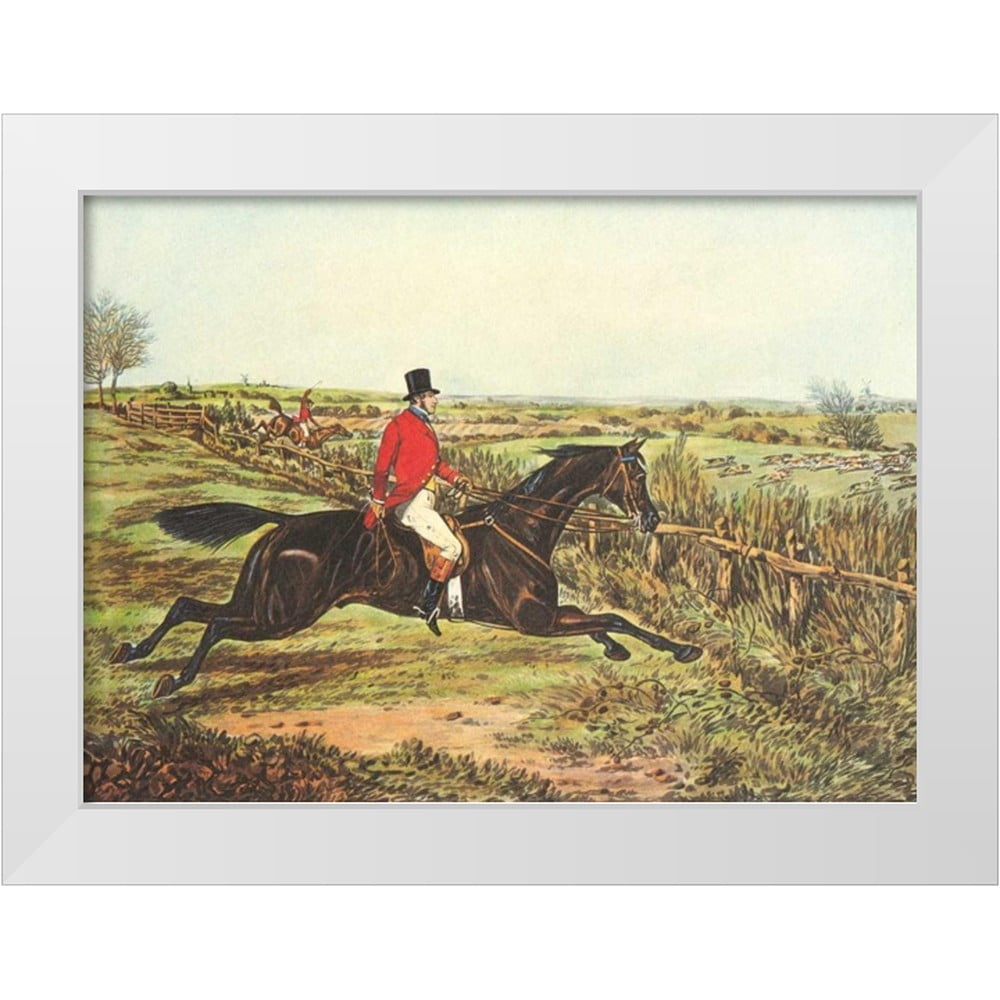 Henry, Alken 14x11 White Modern Wood Framed Museum Art Print Titled - The English Hunt III ...