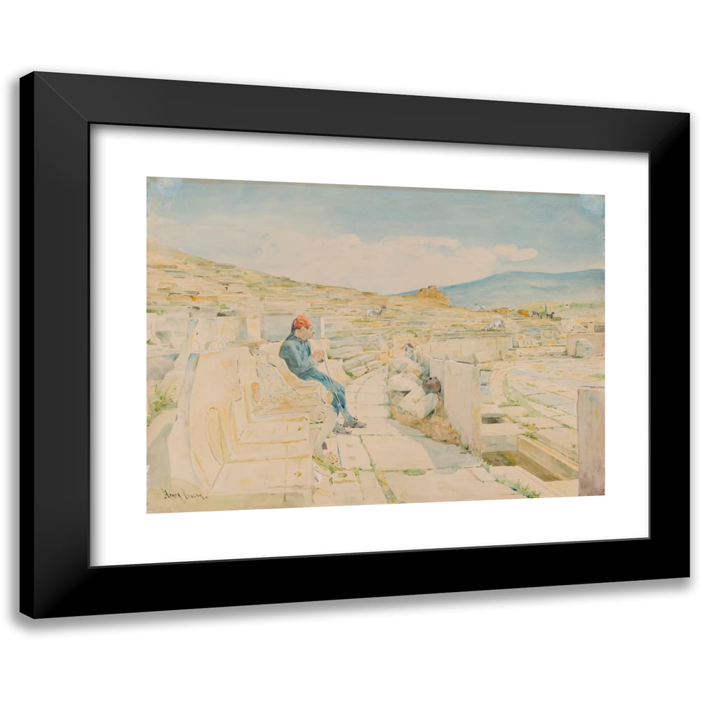 Henry Bacon 18x14 Black Modern Framed Museum Art Print Titled - Theatre ...