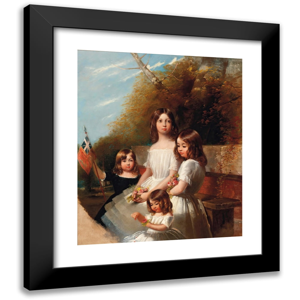 Henry Barraud 20x23 Black Modern Framed Museum Art Print Titled - Group ...