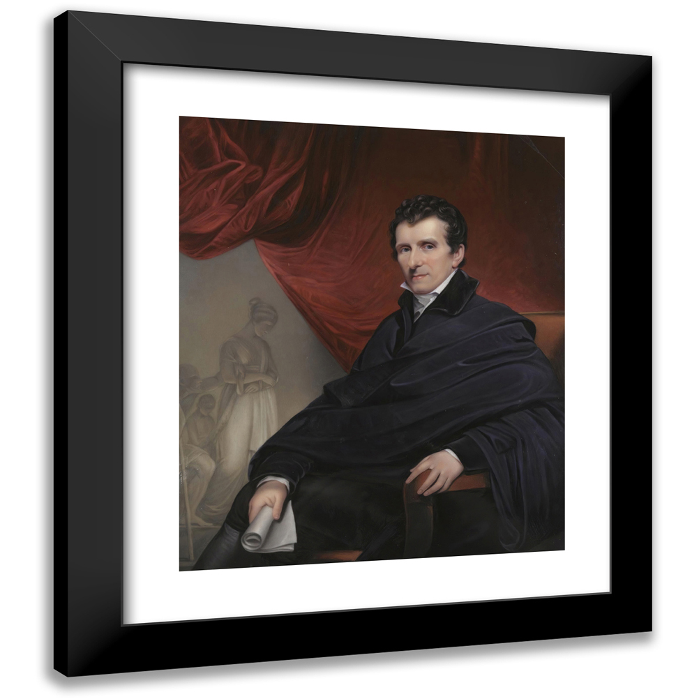 Henry Bone 12x14 Black Modern Framed Museum Art Print Titled - Portrait ...