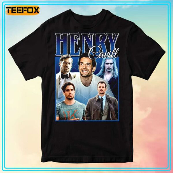 Henry Cavill Actor Retro T-Shirt - Walmart.com