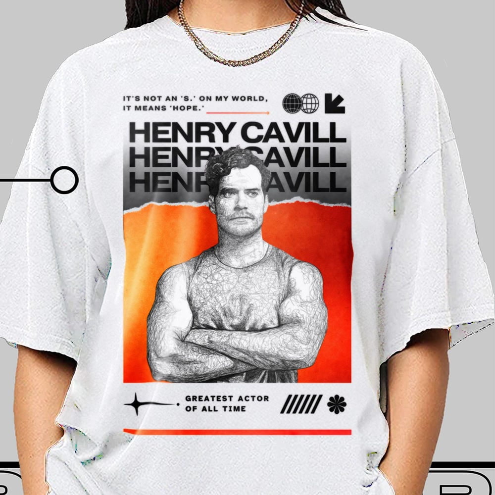 Henry Cavill T-Shirt, Vintage Henry Cavill Fan Shirt, Henry Cavill Tee ...
