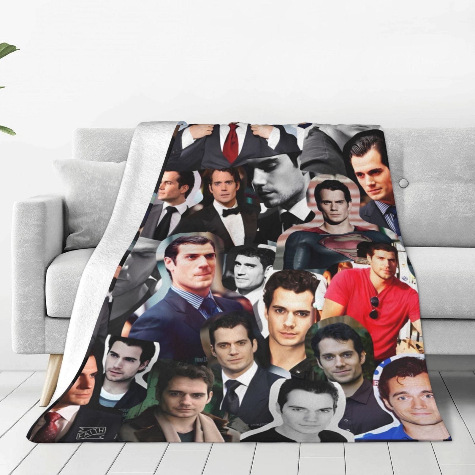 Henry Cavill Throw Blanket Couch Bed Sofa Soft Lightweight Warm Cozy ...