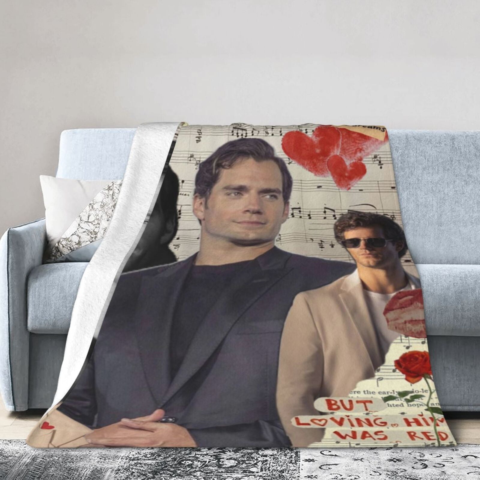 Henry Cavill Throw Blanket Super Soft Superman Actors Blanket for Adult ...