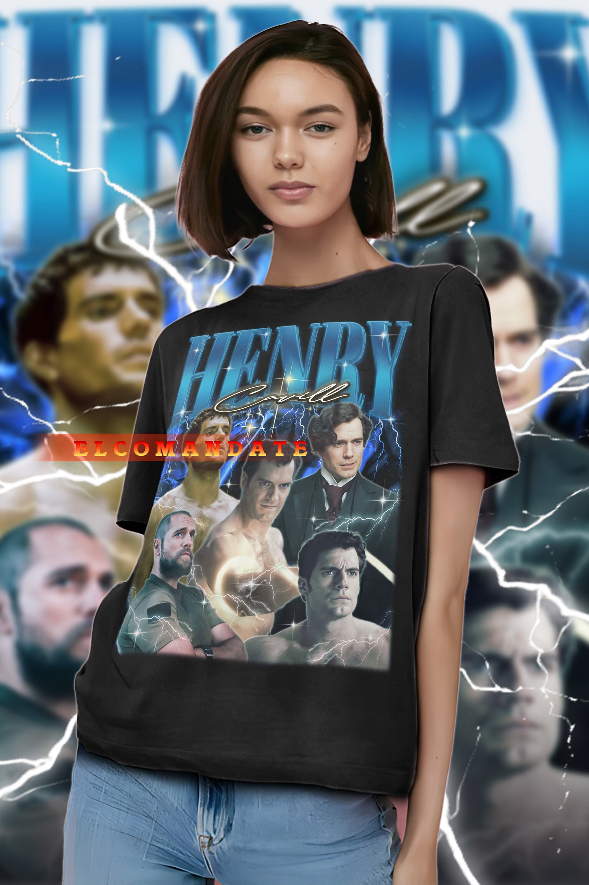 Henry Cavill Vintage Shirt Henry Cavill Homage Tshirt Henry Cavill Fan ...