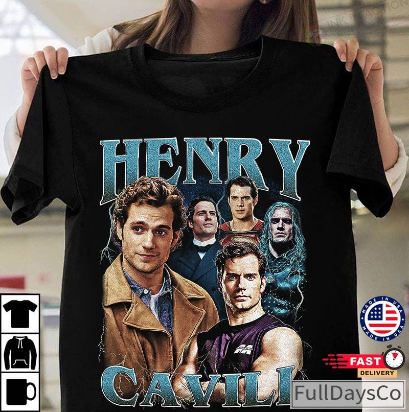 Henry Cavill Vintage Shirt Henry Cavill Tshirt Henry Cavill Fan Tees ...