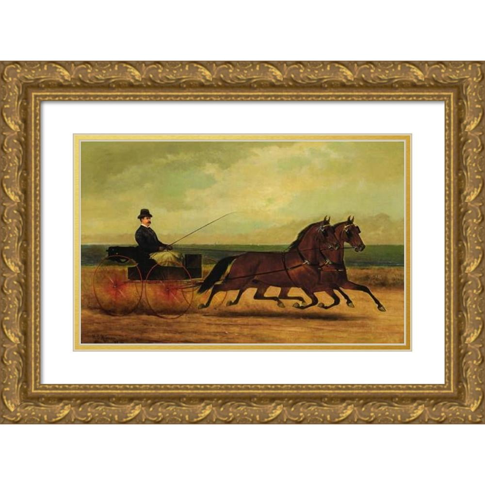 Henry Collins Bispham 24x17 Gold Ornate Framed and Double Matted Museum ...