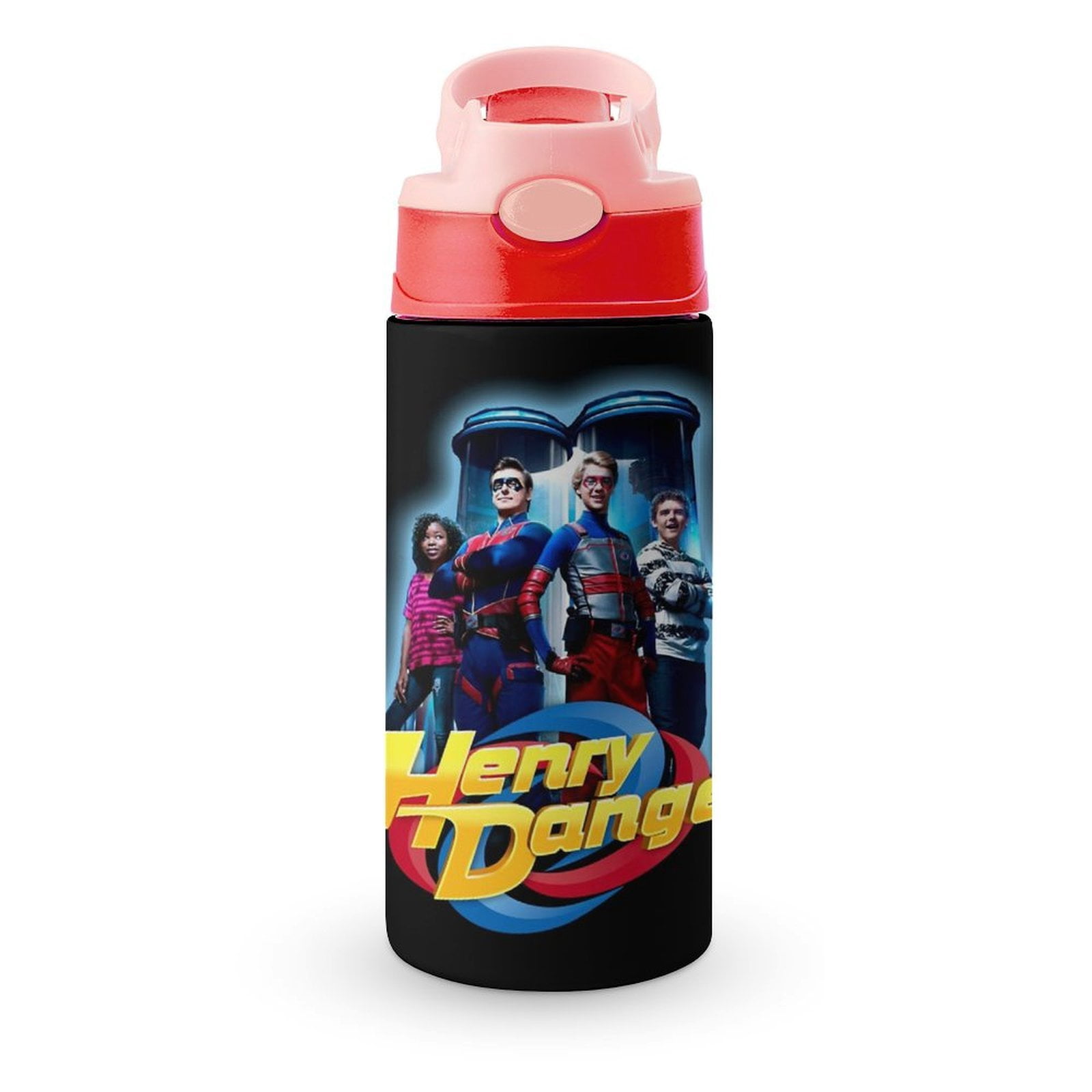 Henry Dan-,Ge Water Bottle with Straw Lid Vacuum Insulated Stainless ...