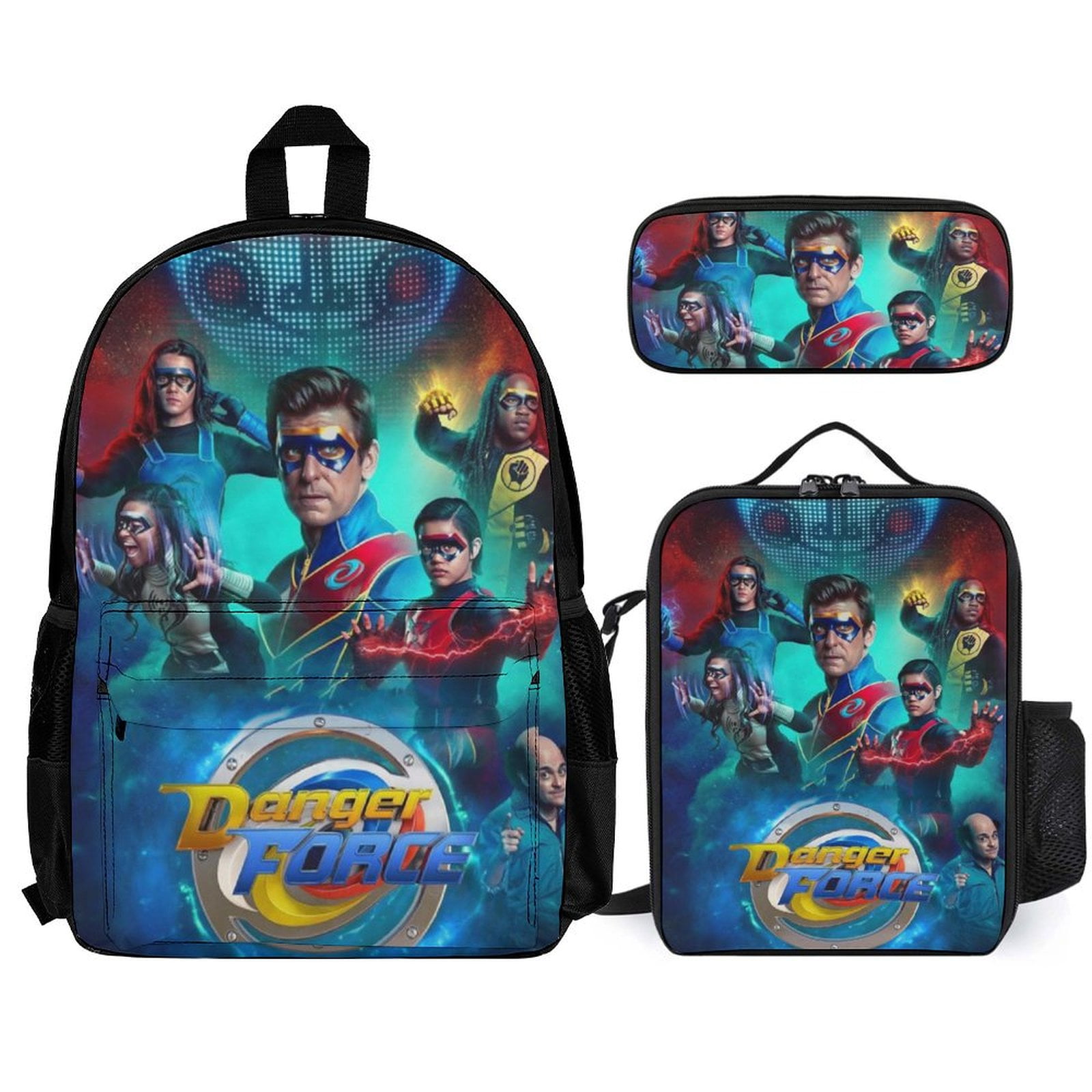Henry Danger Backpack 3 Piece Set Combination, Lunch Bag Pencil Bag ...