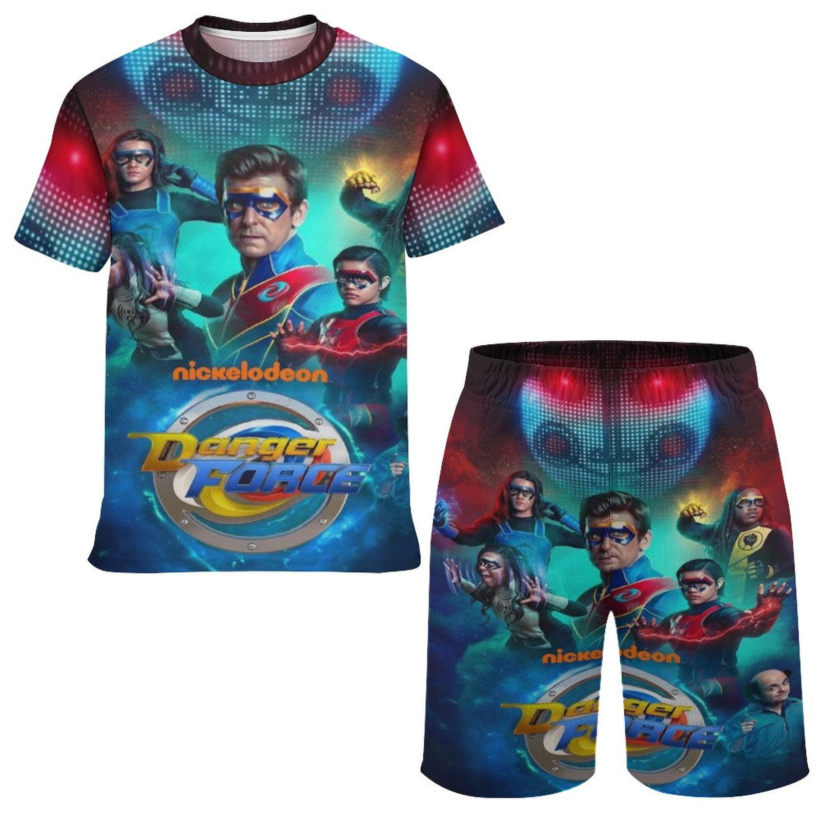 Henry Danger Boys Girls Short Sleeve Mesh T-Shirt And Shorts Outfit Set ...
