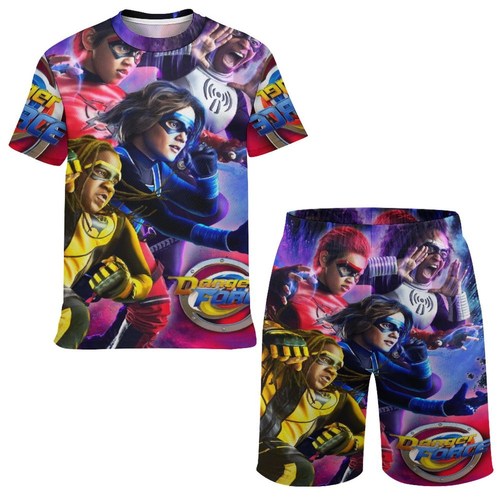 Henry Danger Boys Girls Short Sleeve Mesh T-Shirt And Shorts Outfit Set ...