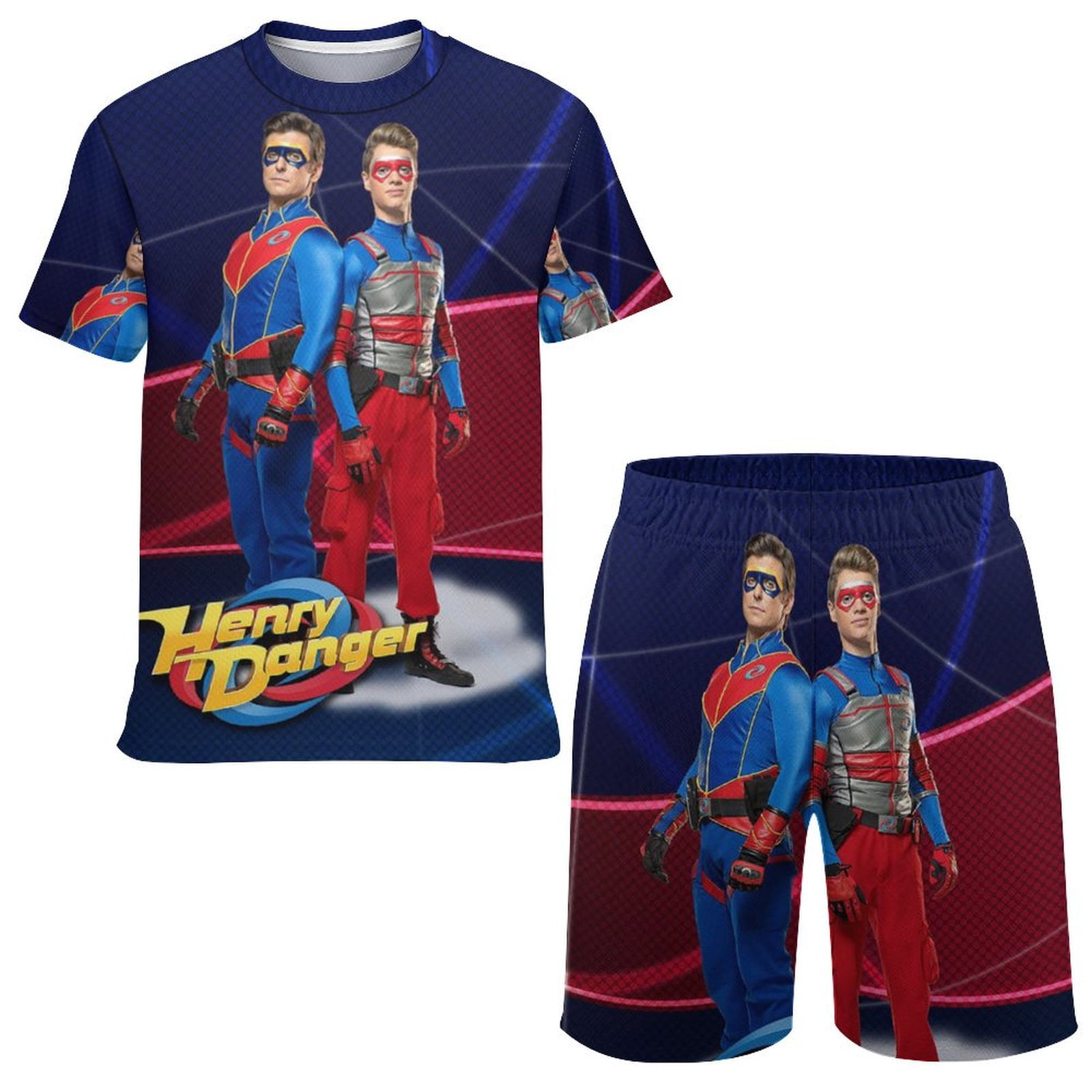 Henry Danger Boys Short Sleeve Mesh T-Shirt And Shorts Outfit Set ...