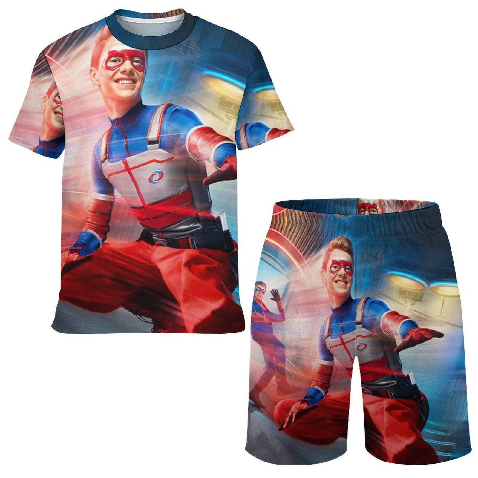 Henry Danger Boys Short Sleeve Mesh T-Shirt And Shorts Outfit Set ...