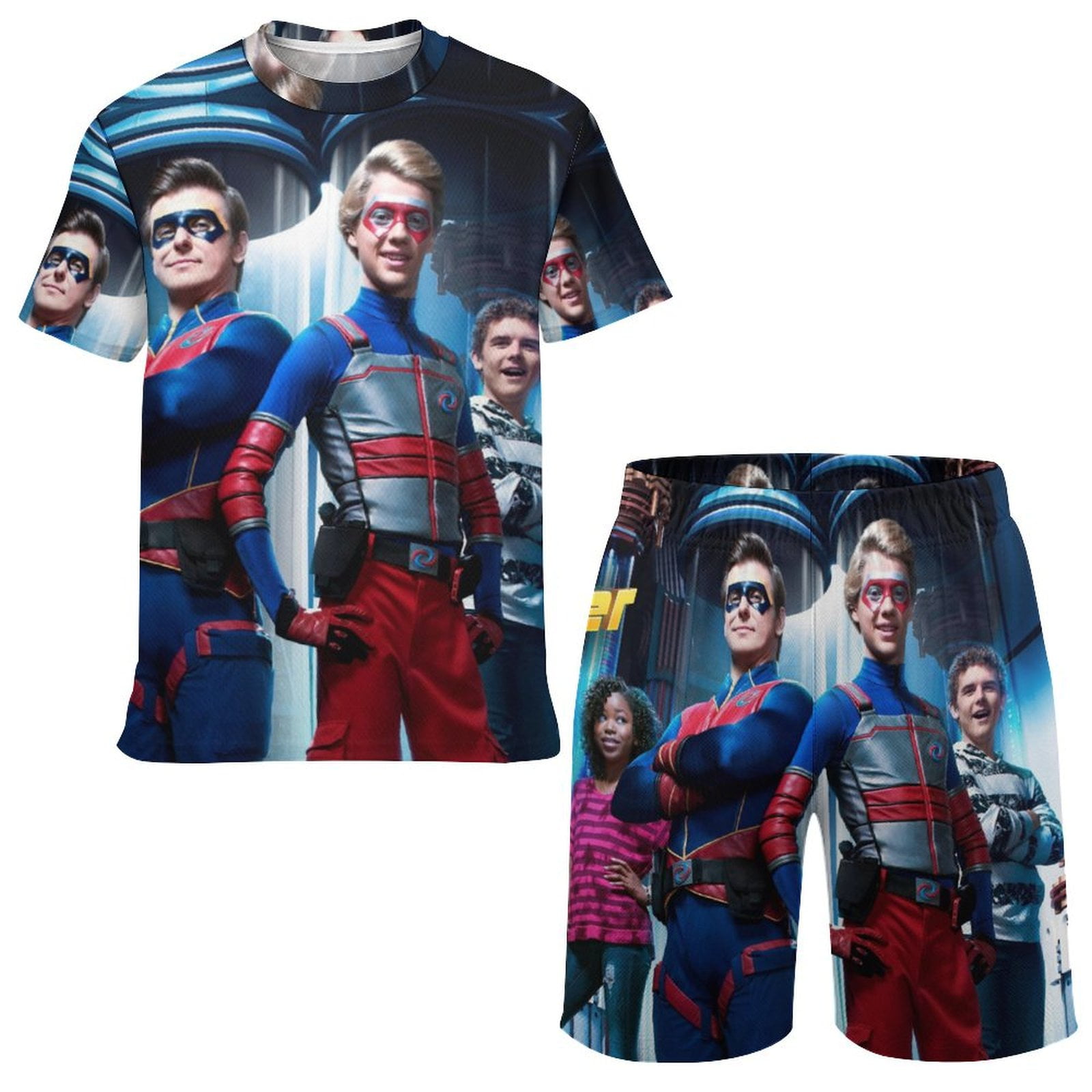 Henry Danger Boys Short Sleeve T-Shirt And Mesh Shorts Outfit Set for ...