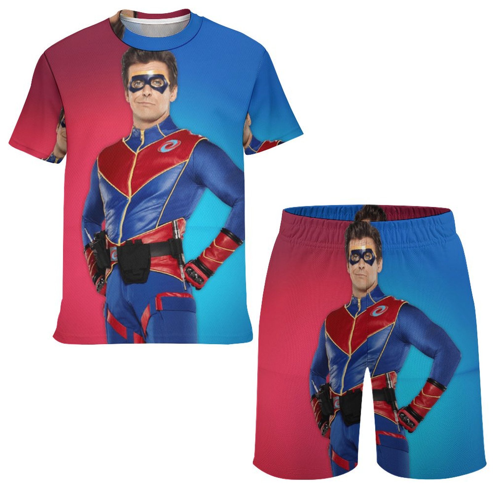 Henry Danger Boys Short Sleeve T-Shirt And Mesh Shorts Outfit Set for ...