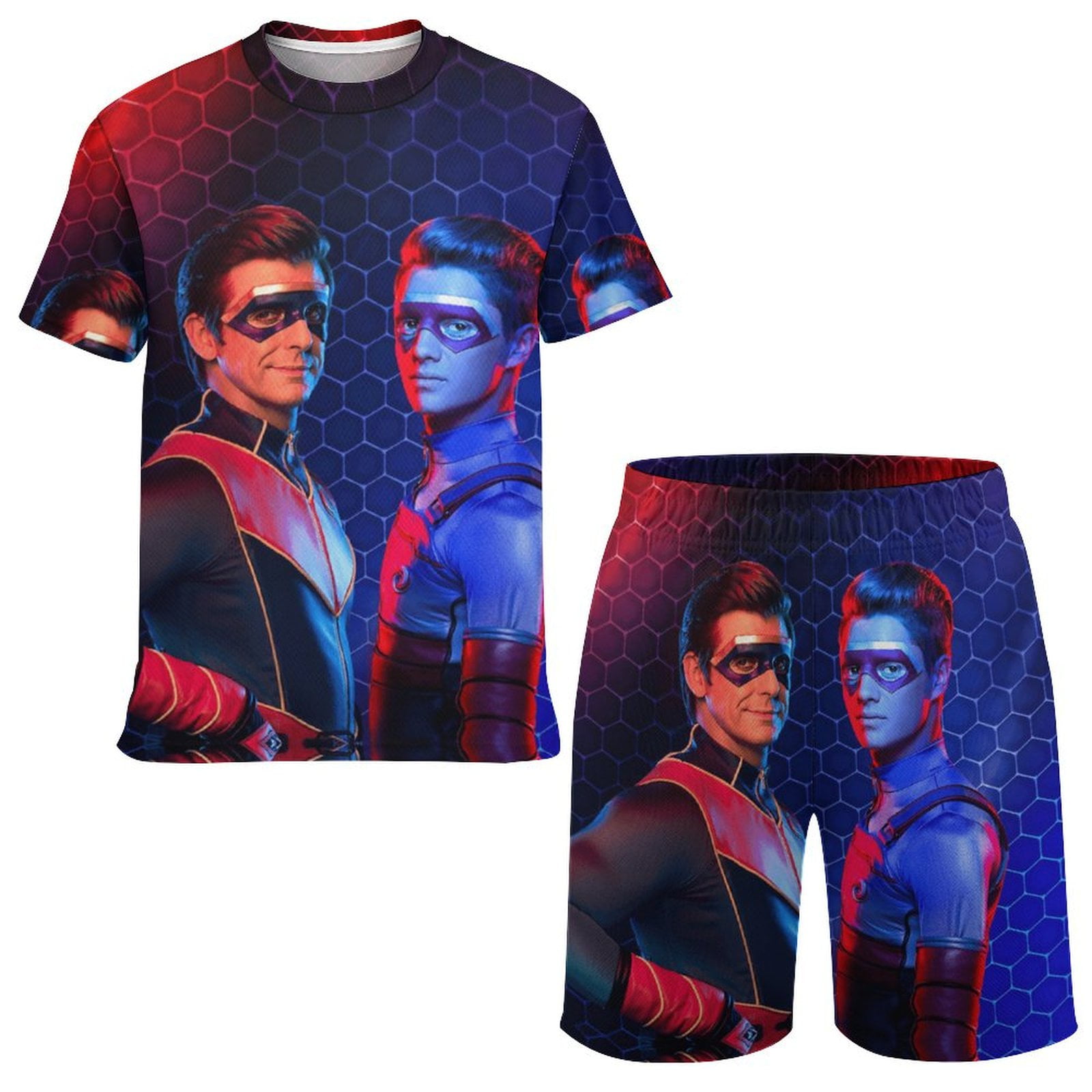 Henry Danger Boys Short Sleeve T-Shirt And Mesh Shorts Outfit Set for ...