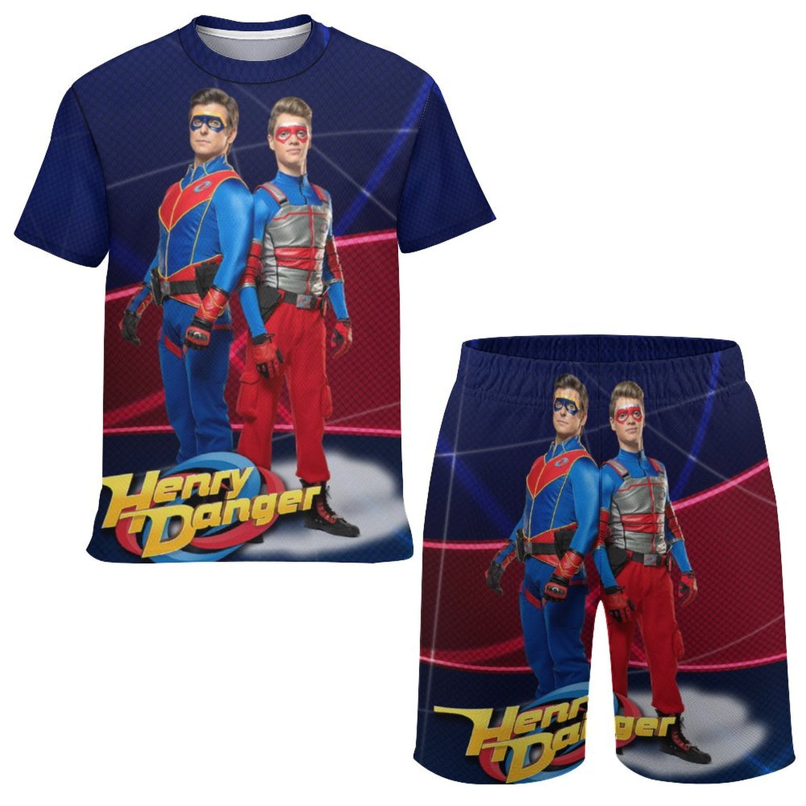 Henry Danger Boys Short Sleeve T-Shirt And Shorts Outfit Set Activewear ...
