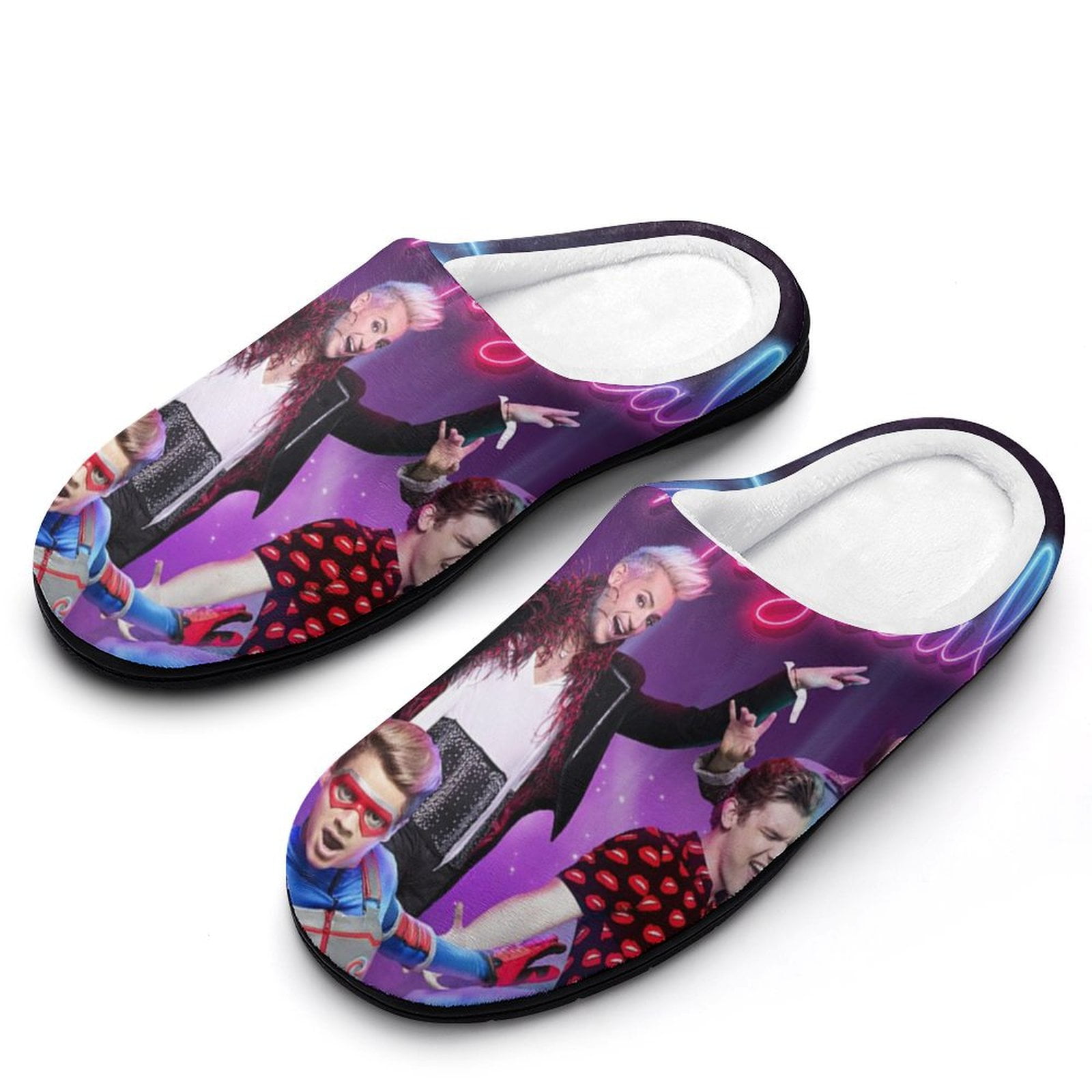Henry Danger Force Musical Fuzzy Cotton Slippers For Womens Lightweight ...