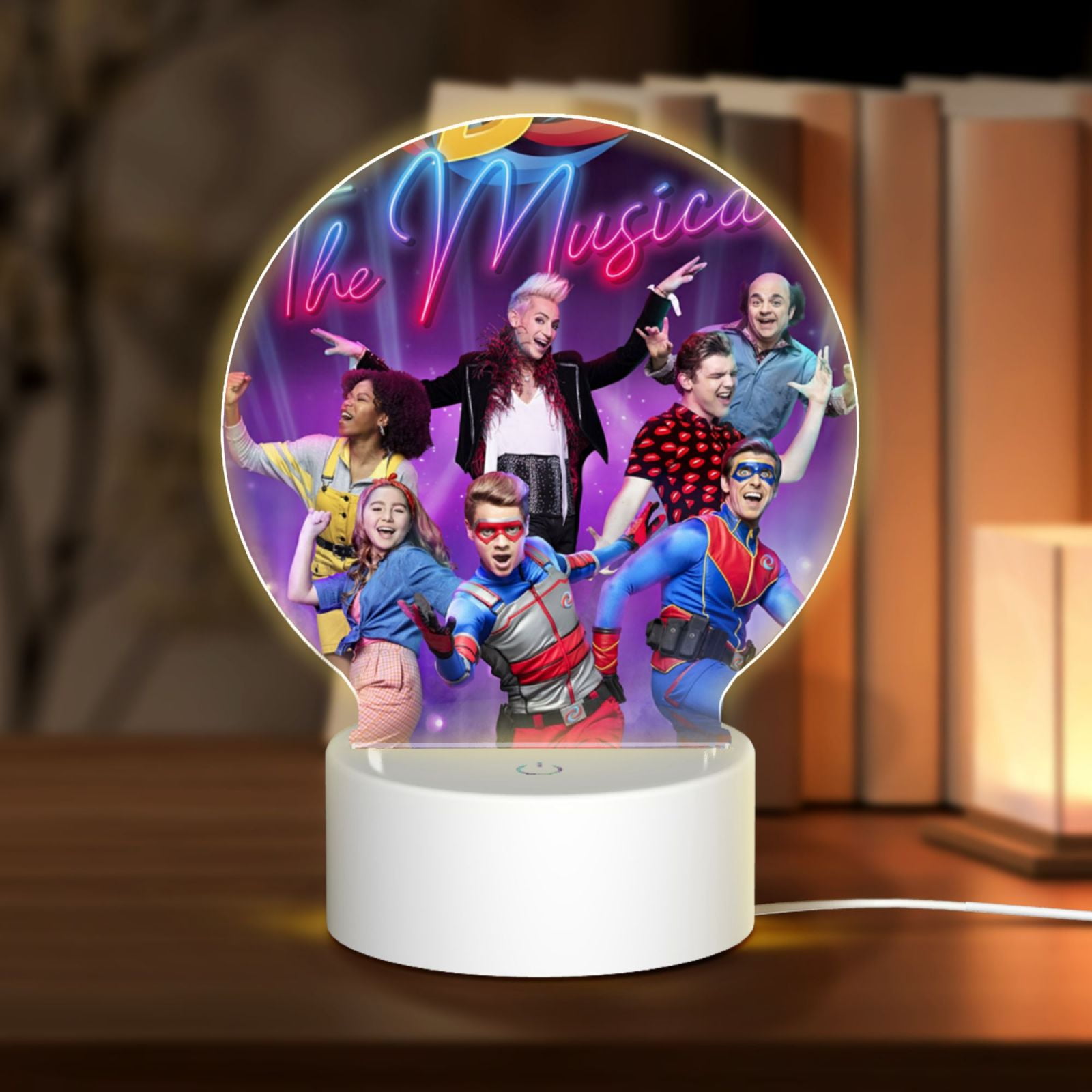 Henry Danger Force Musical Round Acrylic Night Light Decoration USB ...