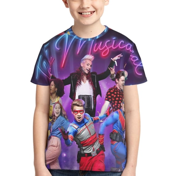Henry Danger Force Musical Teen T Shirts Unisex Crewneck Short Sleeve T ...