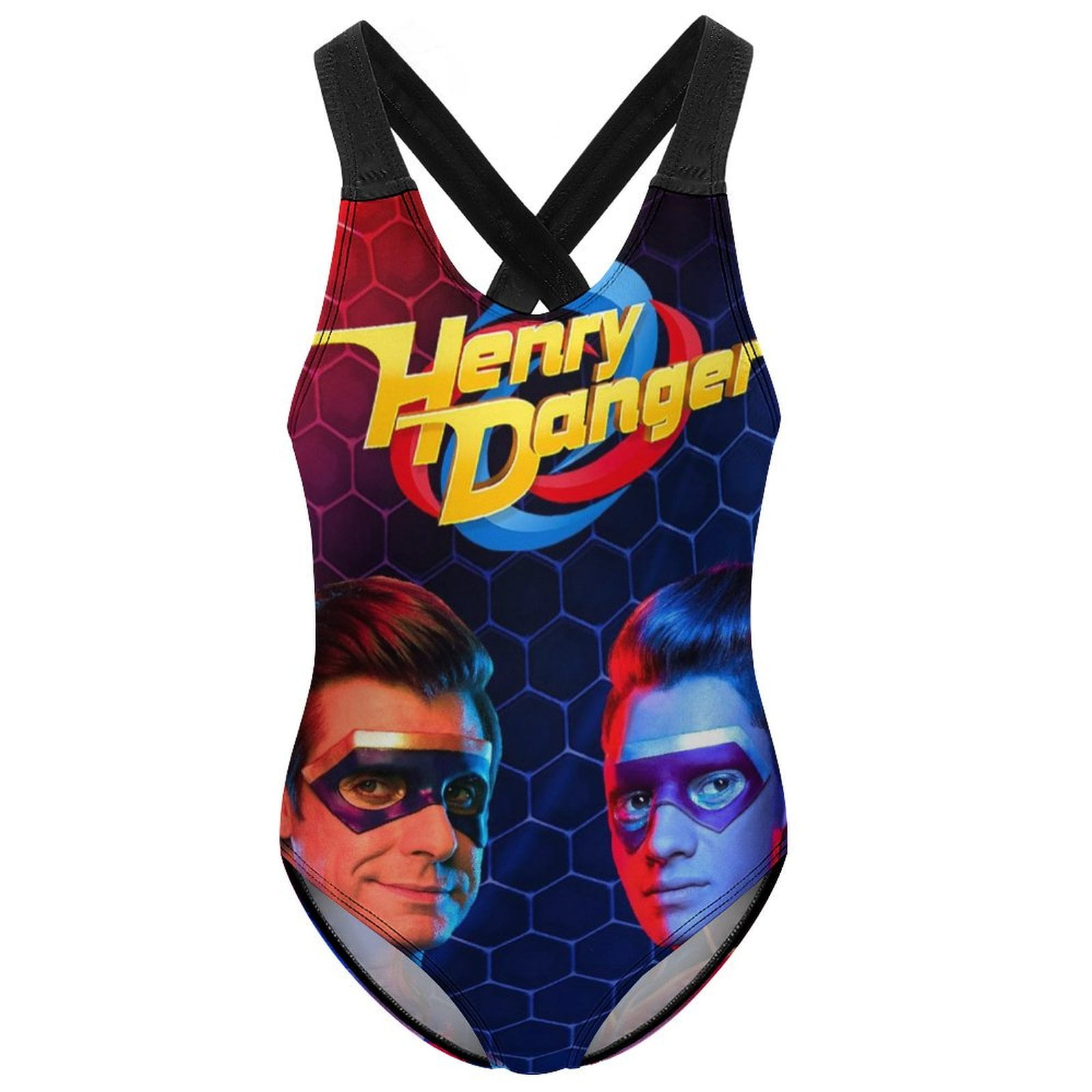 Henry Danger Girls Swimwear Cartoon Cross Shoulder Swimsuit Bathing ...