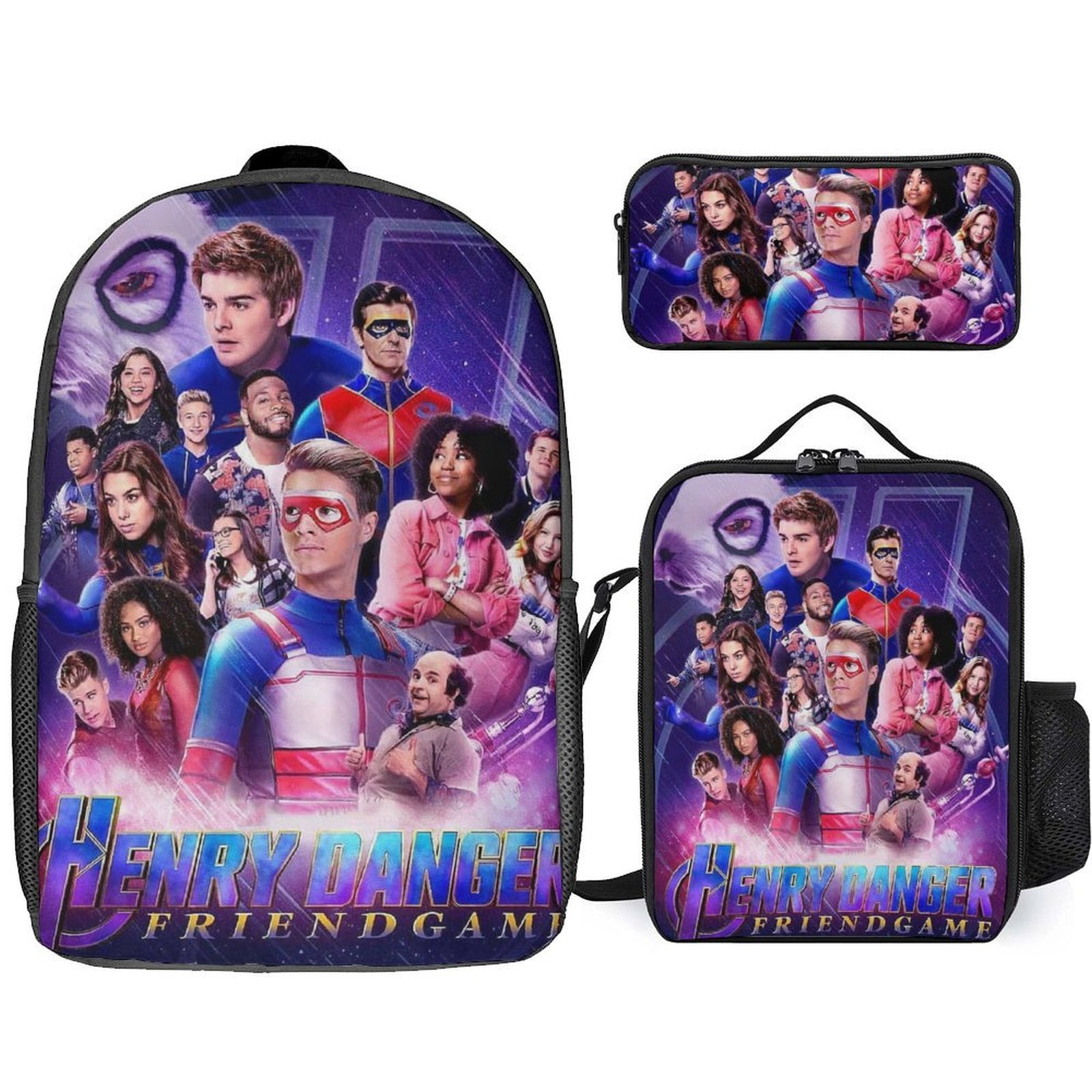 Henry Danger Laptop Backpack With Pencil Case Lunch Bag 3 Pieces Set ...