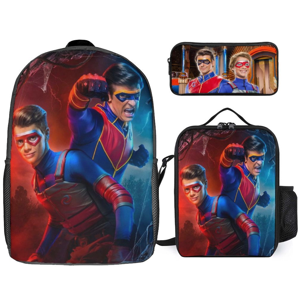 Henry Danger Laptop Backpack With Pencil Case Lunch Bag 3 Pieces Set ...