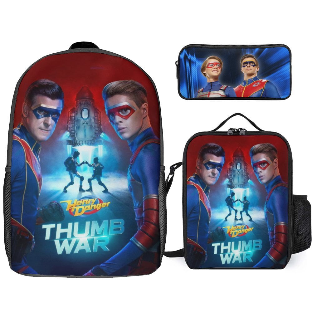 Henry Danger Laptop Backpack With Pencil Case Lunch Bag 3 Pieces Set ...