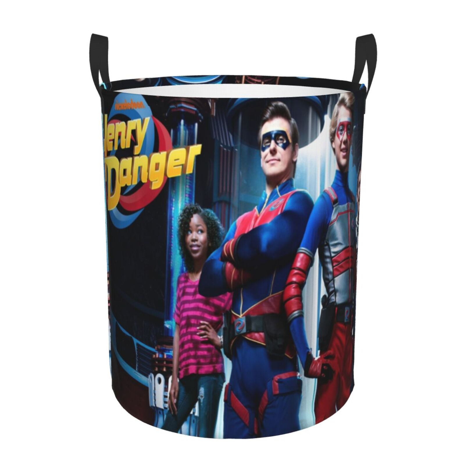 Henry Danger Large Laundry Hamper, Collapsible Laundry Basket With Handles, Tall Storage Basket ...