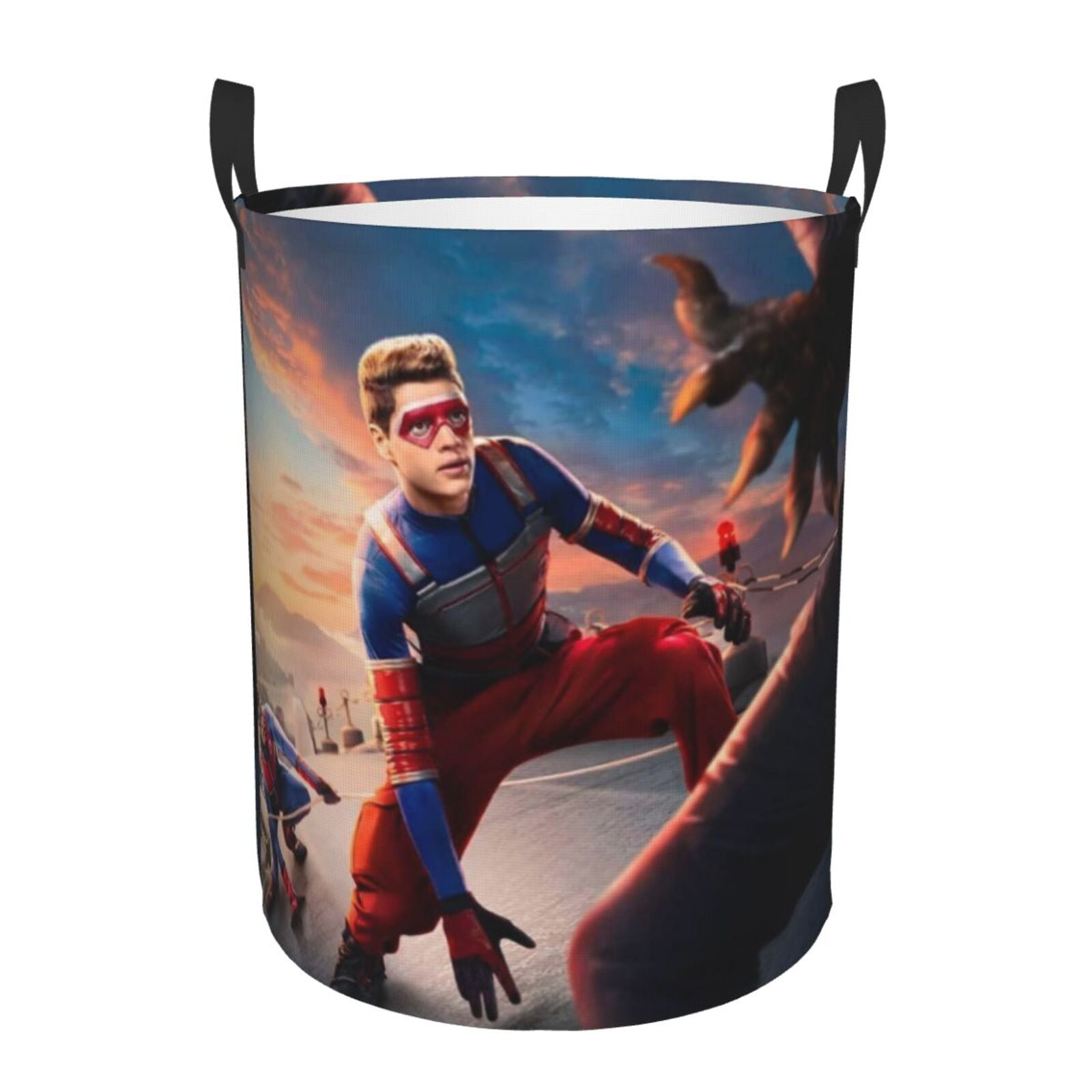 Henry Danger Large Laundry Hamper, Collapsible Laundry Basket With Handles, Tall Storage Basket ...