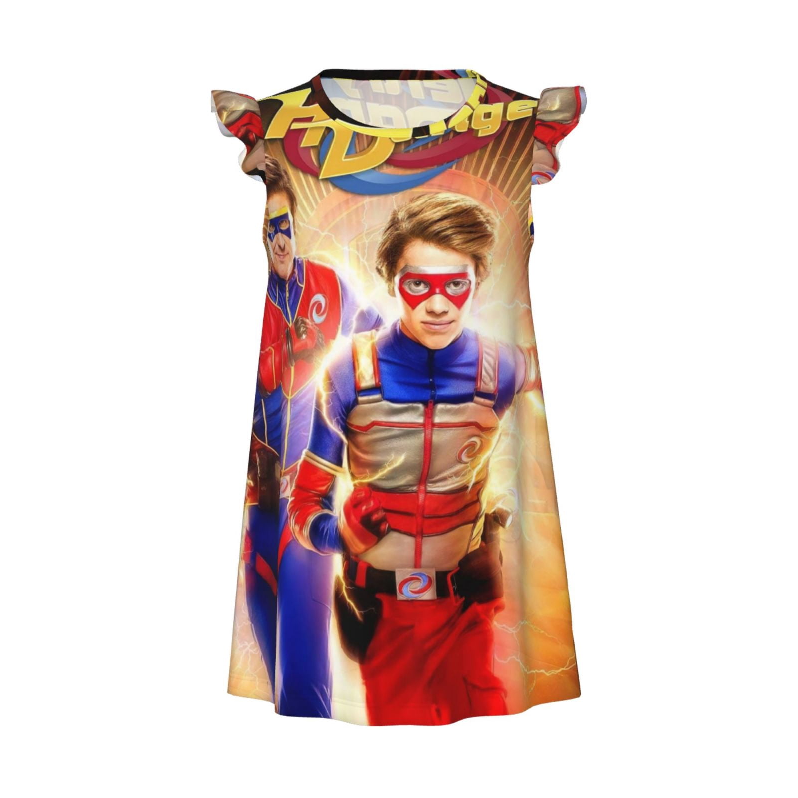 Henry Danger Little Girls Nightgowns Soft Flutter Sleeve Night Dress ...