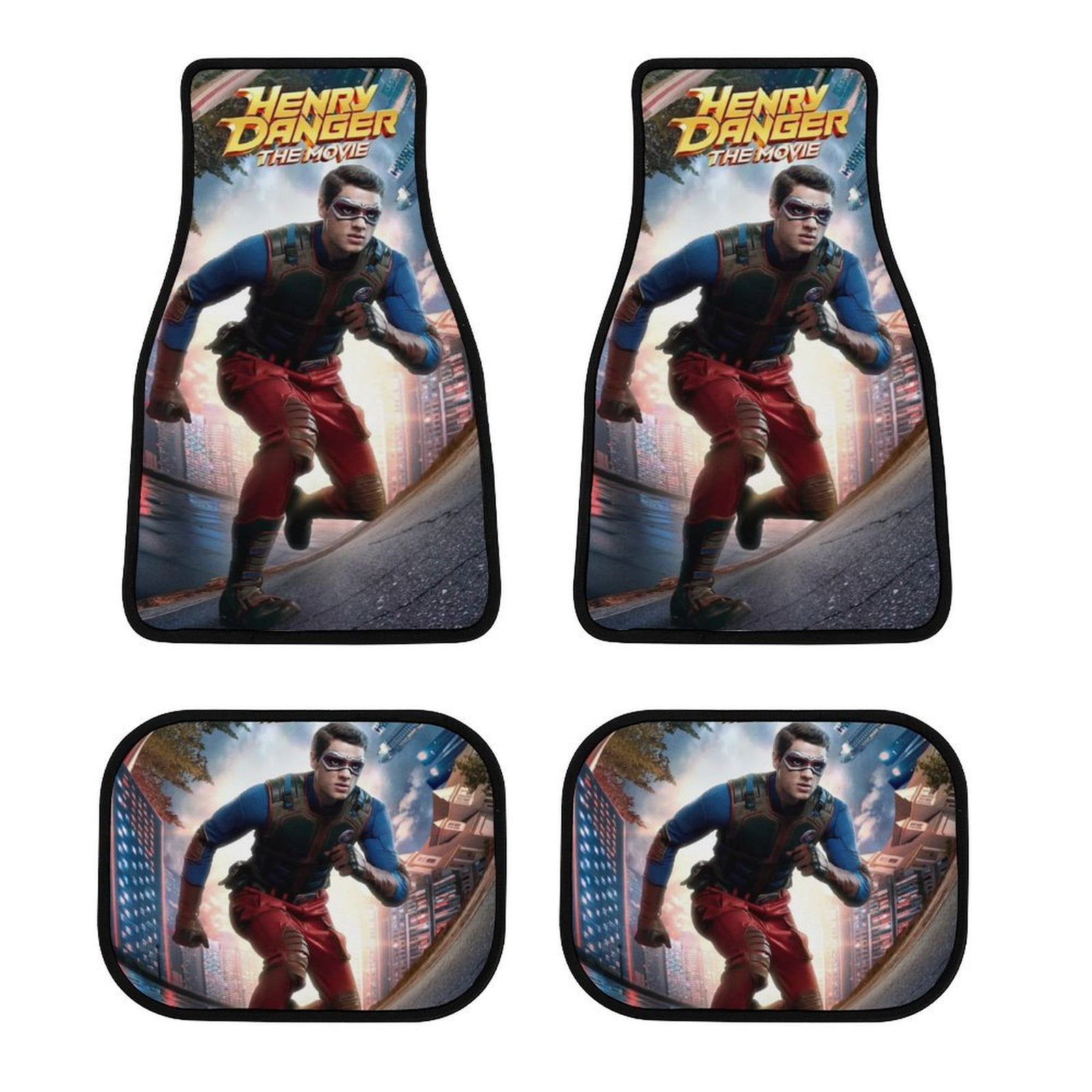 Henry Danger Movie Car Floor Mat Set 4-Piece Front/Rear Auto Foot Mats ...